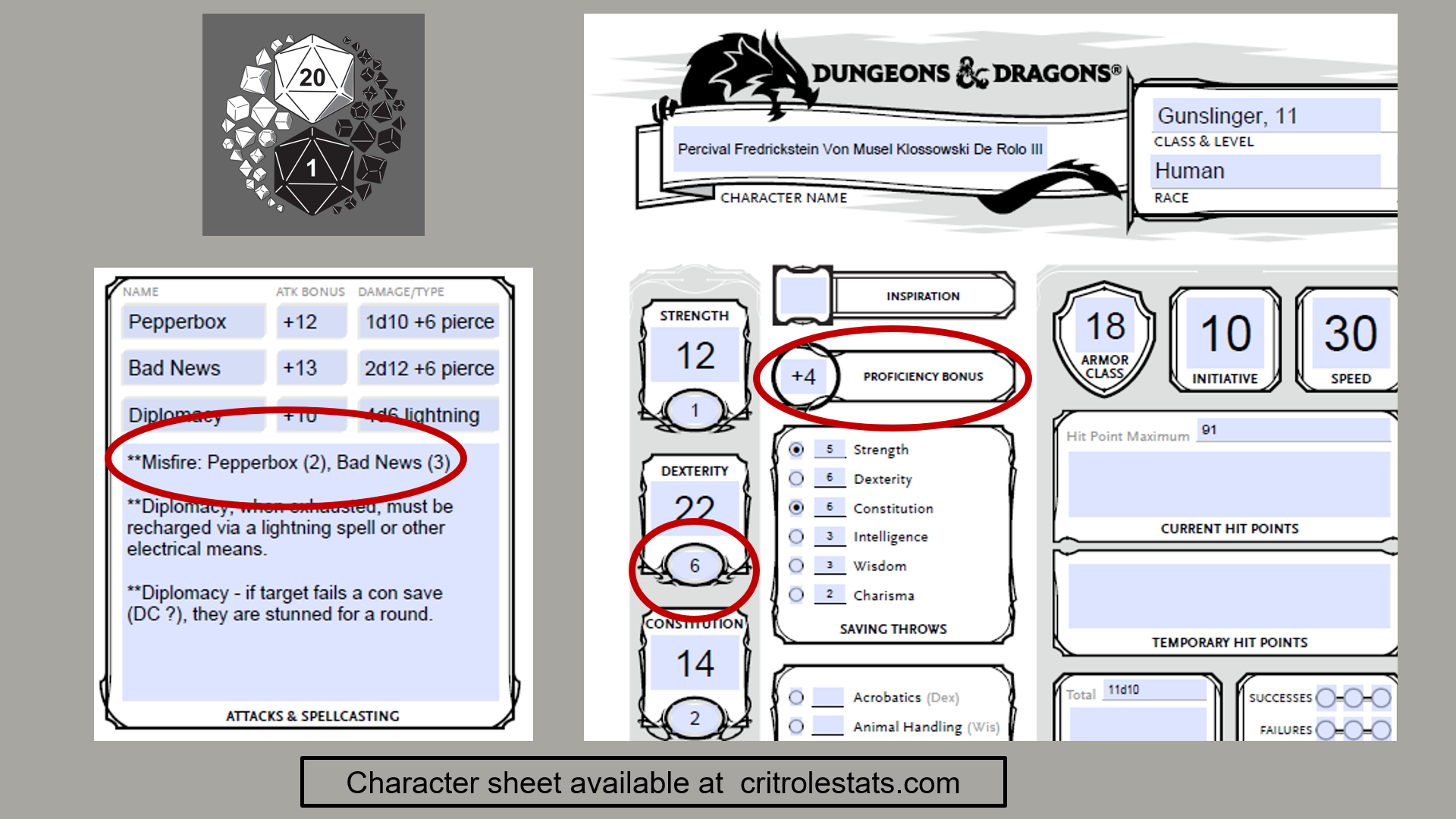 « Sorry my issues have guns! : Balancing Percy’s Gunslinger Build and ...